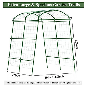 Cucumber Trellis Garden Trellis for Climbing Plants Outdoor Arches Trellis Large Vegetable Squash Trellis Grape Tunnel