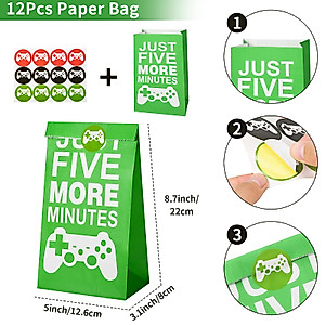 Winrayk Video Game Party Favors Gamer Birthday Supplies Kids, Invisible Ink Pen Notebook Gift Bag Stamper Bracelet Keychain Sticker Pinata Goody Stuffer Teen Girl Boy Game On Gaming Party Favors Decor