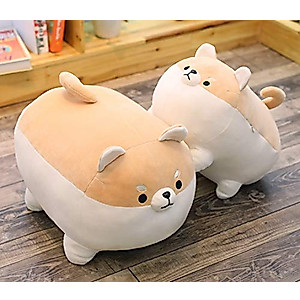 Auspicious beginning Shiba Inu Plush-19.6" Corgi Plush Dog Plushies Stuffed Animal, Plushie Toy Anime Kawaii Plush Soft Pillow, Giant Plushies Plushy, Cute Plushies Birthday Gifts for Kids Boys Girls