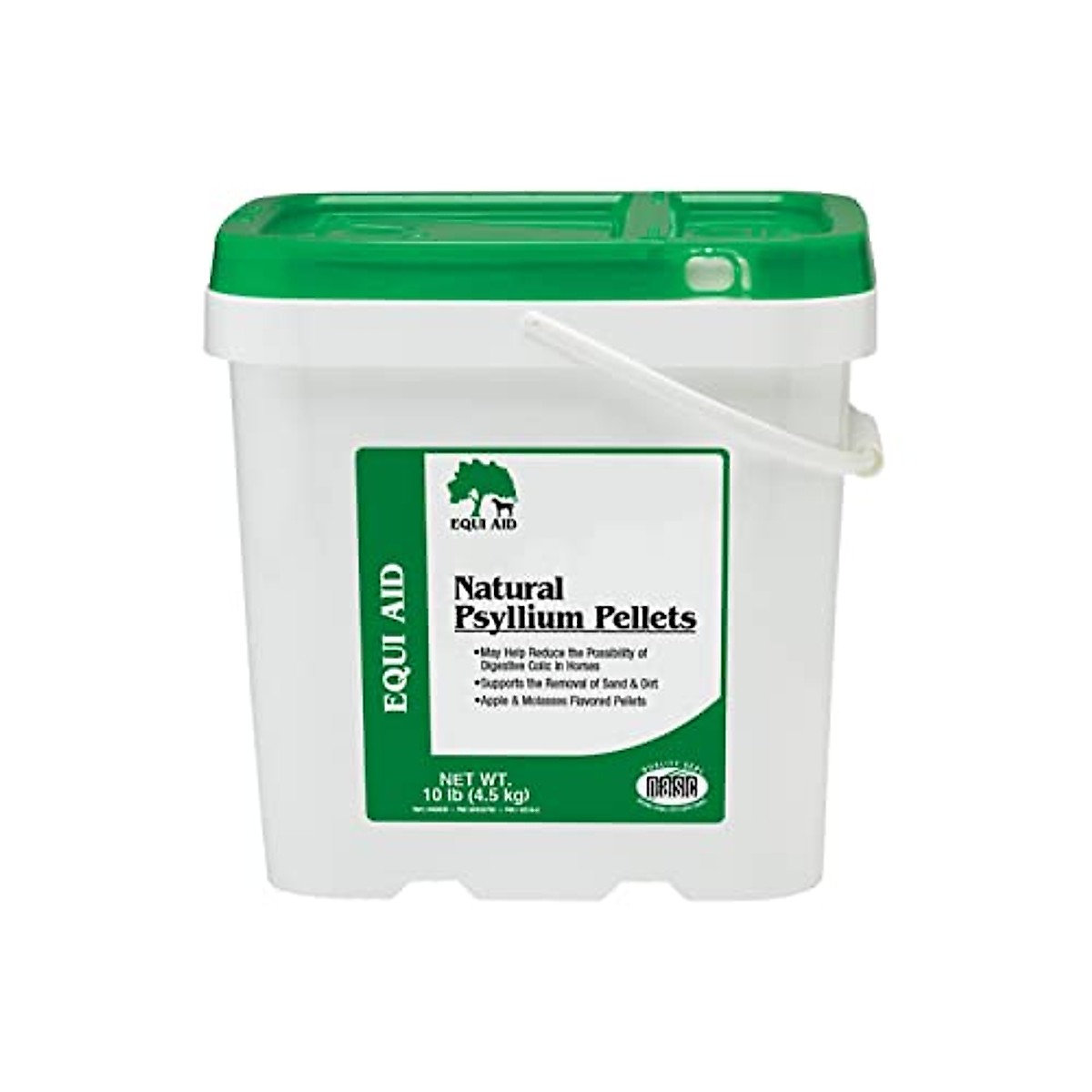 Farnam Equi Aid Natural Horse Psyllium Pellets Supplement, Supports Removal of Sand & Dirt From the Ventral Colon, 10 Pounds, 32 Scoops
