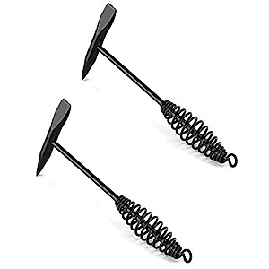 QWORK Welding Chipping Hammer, 2 Packs 10.5" Two-head Hammer with Coil Spring Handle Welding Cleansing and Crushed Ice