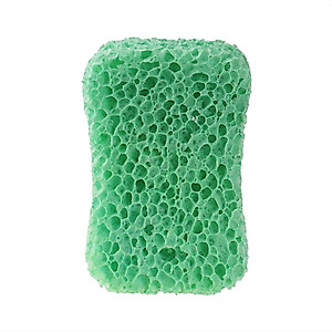 Danpaty Bath Sponge 3-Pack – Soft Exfoliating Shower Sponges for Deep Cleaning, Durable Body Sponge Set for Adults in Orange, Blue & Green