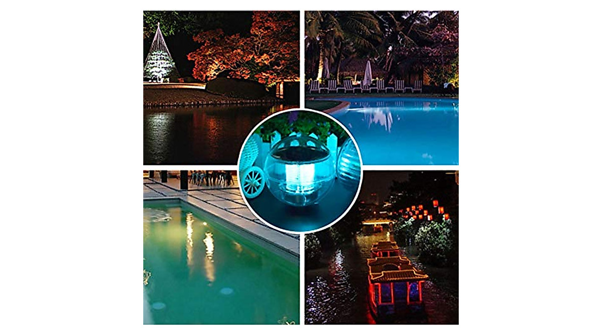 Floating LED Pool Light IP68 Waterproof Glowing Ball - Solar & Remote