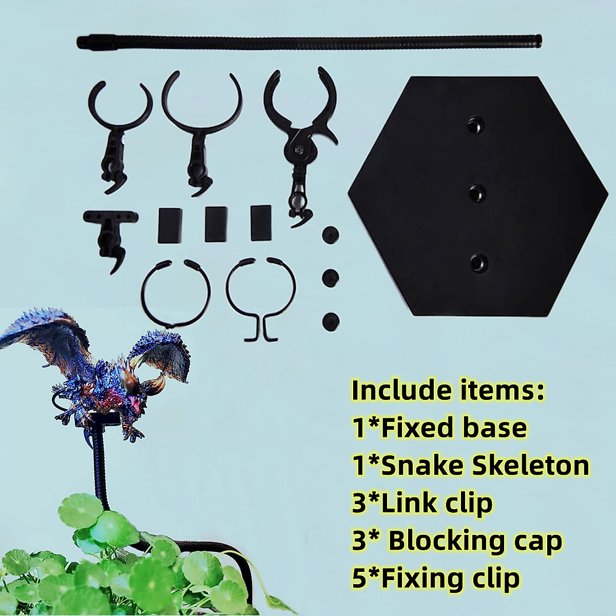 OUSHUO Doll Model Support Stand Action Figure Holder Action Figure Stand for 1/6 1/9 1/12 Scale Puppet Stand, Medium