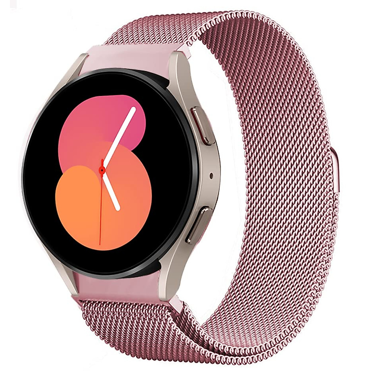 Milanese Bands for Samsung Galaxy Watch 6/5/4/7/FE Band 40mm 44mm/Classic 47mm 43mm 46mm 42mm Women/Men,Magnetic Loop Strap for Samsung Galaxy watch 5 Pro band 45mm,No Gap Metal Mesh Correa Wristband