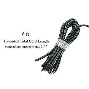 MaxLLTo 6ft Extra Long 9V 850mA AC/DC Power Supply Charger Cord Replacement Adapter for Casio CTK-531 CTK-540 CTK-541 CTK-551 CTK-555L CTK-574 CTK-591 CTK-593 Keyboard