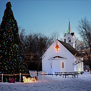 Goodia Solar Outdoor String Lights, 15.7ft 20 LED Water Drop Icicle Ambiance Lighting for Indoor,Bedroom,Patio,Lawn,Landscape,Fairy Garden,Home,Wedding,Holiday,Christmas Tree,Party