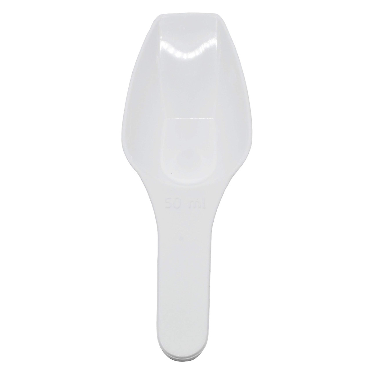EISCO 12PK Scoops, 50ml (1.7oz) - Polypropylene Plastic - Flat Bottom - Excellent for Measuring & Weighing - Autoclavable