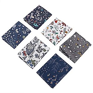 Craft Cotton Fabric Bundle, Cotton Cloth Assorted Craft Fabric Bundle Assorted Print Pattern Cloths Sheets for Sewing for Women