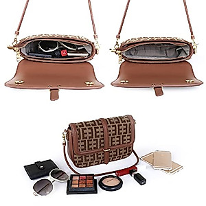 Shoulder Bag for Women Handbag for Women Crossbody Handbag for Women Leather Fashion Tote Women's Top-Handle Handbags Shoulder Bag Handbag Fashion Satchel Purse