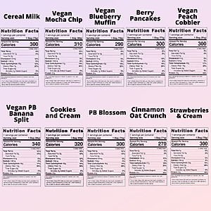 ONO Overnight Oats - All Flavor Variety Bundle (8 Pack) - 20g Protein Oatmeal, Overnight Oats, Gluten Free, and Low Sugar Oatmeal - Organic Gluten-Free Oats, 20g of Protein, Organic Chia Seeds & Flaxseeds, Lion's Mane Mushroom