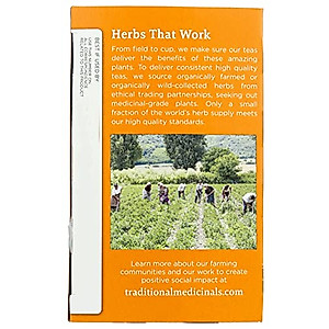 Traditional Medicinals Organic Gas Relief Chamomile Mint Herbal Tea, Relieves Gas & Bloating, (Pack of 1) - 16 Tea Bags