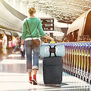 Luggage Straps, Bag Bungee for Luggage, Luggage Straps Suitcase Adjustable Belt – an Adjustable and Portable Travel Suitcase Accessory-Buckle Version(Brown)