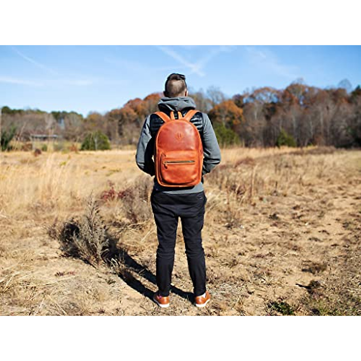 olpr. Leather Backpack (Chocolate)