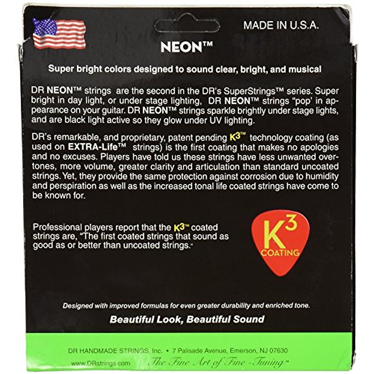 DR Strings HI-DEF NEON Bass Guitar Strings (NGB6-30)