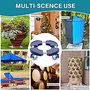 Senwow Plant Stand with Wheels, 15-22 Inch Adjustable Plant Caddy with Wheels Indoor Outdoor, Large Plant Cart Dolly with Casters for Flower Pot Garden Pot Mover