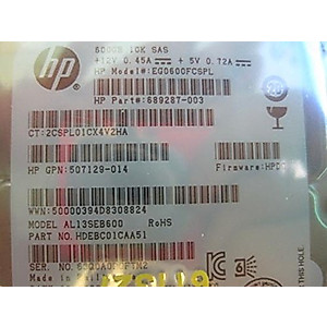 HP EG0600FCSPL-R - HP 600GB 2.5" SAS 10K 6Gb/s Hard Drive