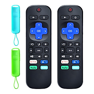 EFGWXYZ 2 Pack Replacement Remote Control Compatible with Roku TV (R-heng-NDHV)
