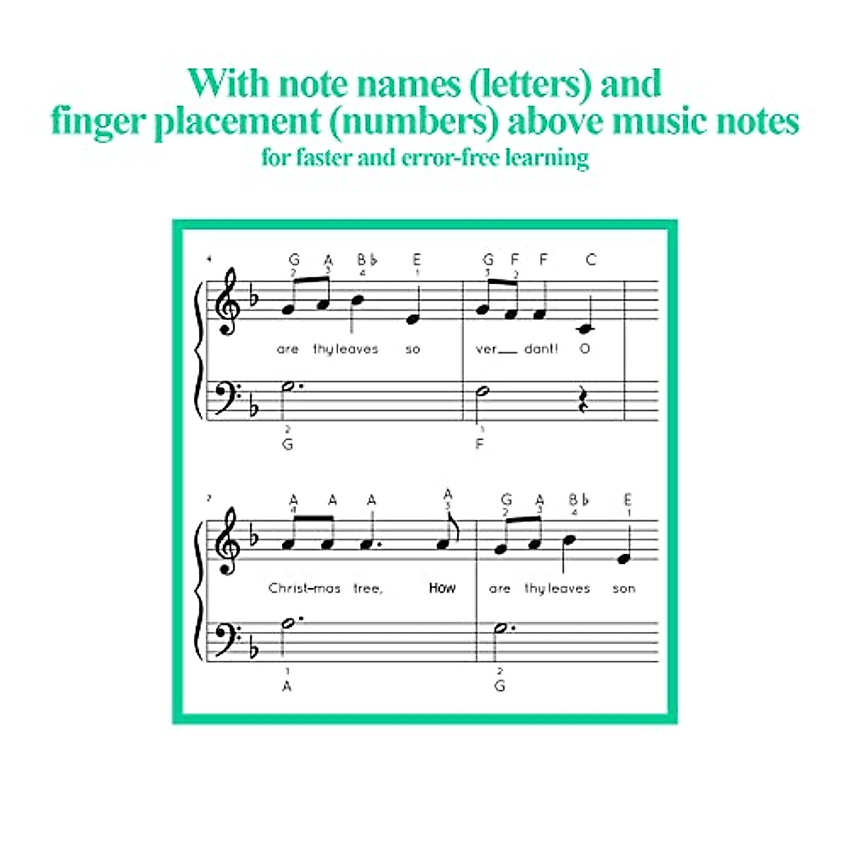 Christmas Carols for Piano. Beginner Christmas Sheet Music Book for Kids and Adults (+Free Audio)