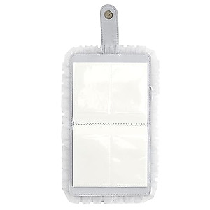 Camera Picture Album, High Transparency 64 Pockets Light Buckle Design Mini Film Photo Album for Display (White)