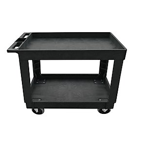 LifeYard Utility Cart, 500 lb. Load Cap. (Black, Tray top)