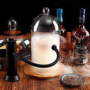 CREATIVECHEF Smoking Gun Wood Smoke Infuser, Cold Smoke Machine for Cocktails, Whisky, Drinks, Food and ect, SG16B, Black