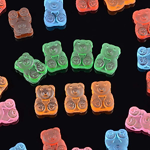 CAKETIME Gummy Bear Molds Candy Molds - 1" Gummy Molds Bear Large Chocolate Molds Silicone 4 Pack LFGB Pinch Test Approved Best Food Grade Silicone Molds