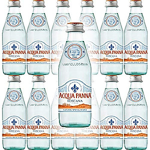 Acqua Panna Toscana Spring Water, 8.8oz Glass Bottle (Pack of 12, Total of 105.6 Oz)