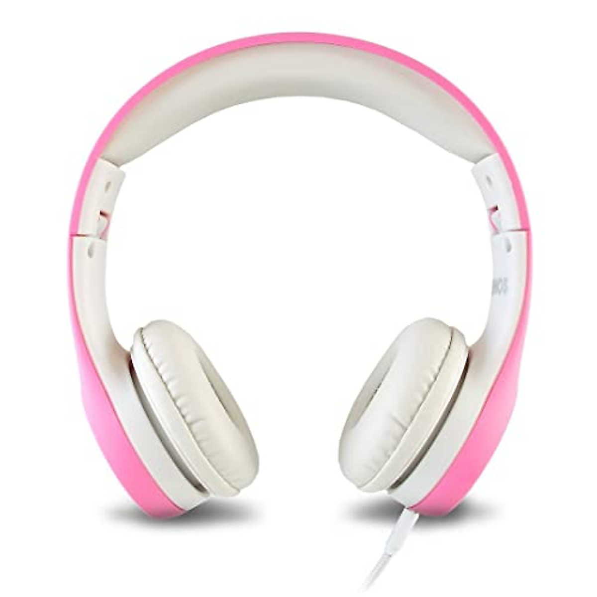 NENOS Children Kids Children's Volume Limited Headphones for Kids Foldable (Pink)
