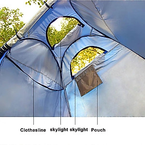 1-2 Person Pop-up Privacy Tent for Portable Toilet, Outdoor Portable Changing Room, Bathroom Tent, Cartoon Boat Changing Room, Outdoor Shower Room.Outdoor Waterproof Portable Locker Room (Pink)