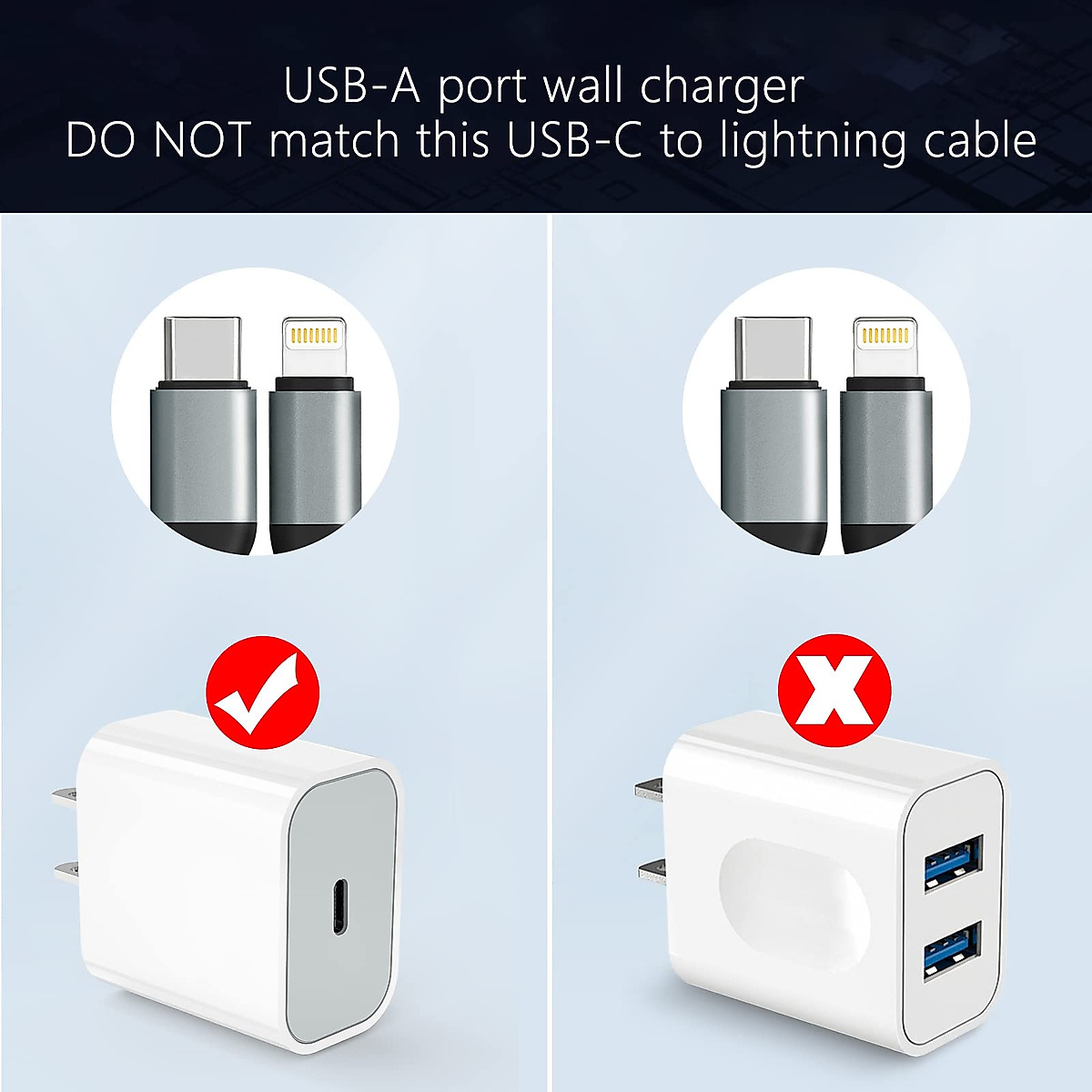 USB C to Lightning Cable, [Apple MFi Certified] 2 Pack 6FT 20W Fast Charging Syncing Cord Nylon Braided Compatible with iPhone 13/13 Pro Max/13 Mini/13 Pro/ 12/12Pro/12ProMax/11/11Pro/11Pro MAX/XS/XS