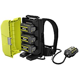 Ryobi 40V Backpack Battery Power Supply Extender (Tool Only- Batteries NOT Included)