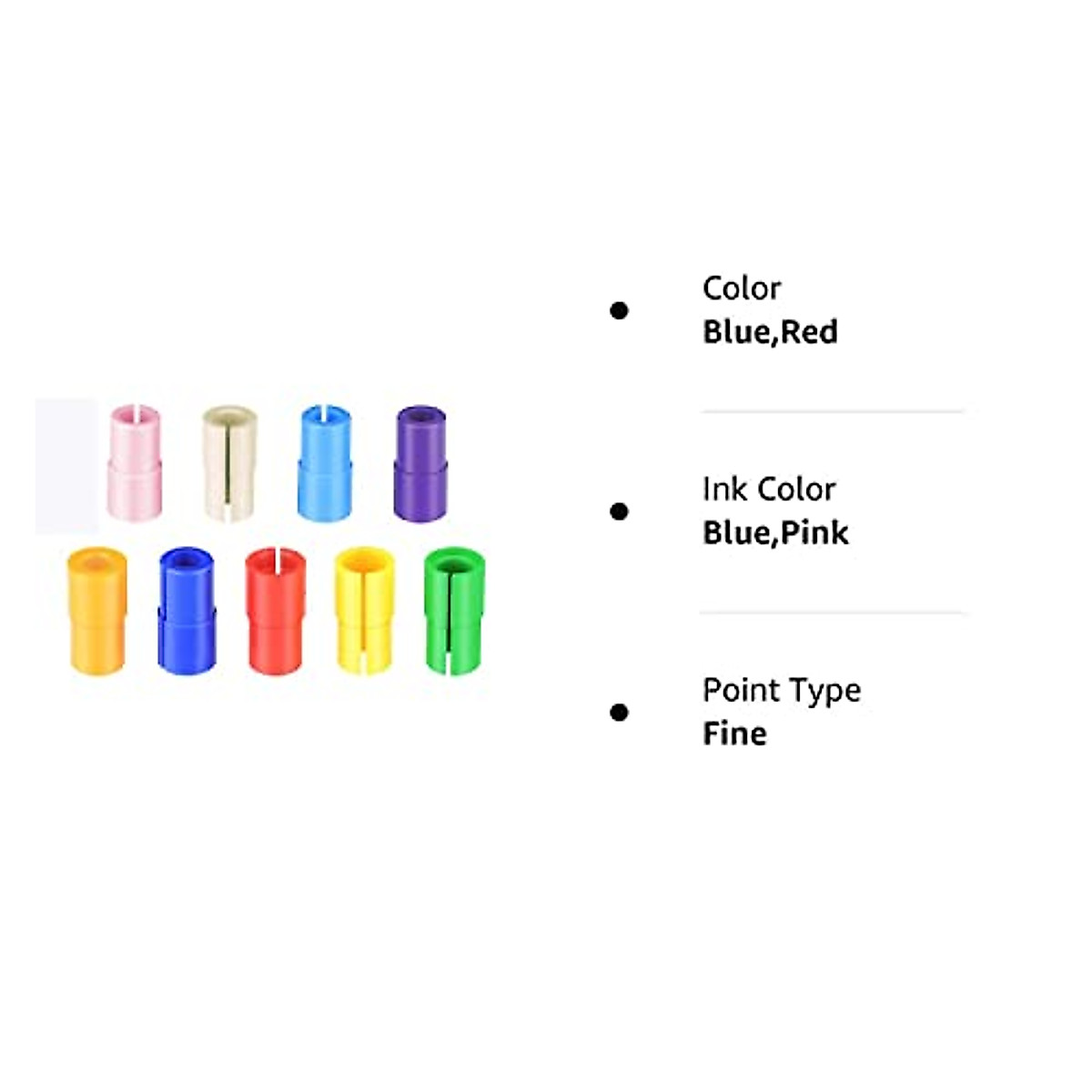 SPPQ 9 Packs Pen Adapter Set Compatible With Cricut(Explore Air, Explore Air 2,Explore Air 3, and MakerMaker 3), Pen Adapter Compatible with Sharpie BIC Crayola