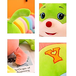 Multicolor Caterpillar Stuffed Animal Big Hugging Pillow Cute Plush Soft Pillow Doll,Giant Plush Toy,Gifts for Girl Boy Babies Birthday (27.5inch/70cm)