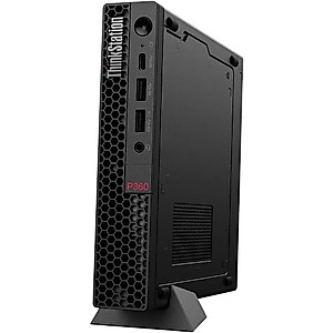 Lenovo ThinkStation P360 Business Mini Desktop Black (Intel i7-12700T, 16GB RAM, NVIDIA T400, 512GB SSD, WiFi, Bluetooth, HDMI, USB 3.2, Display Port, Black, Win 10 Pro) with Hub