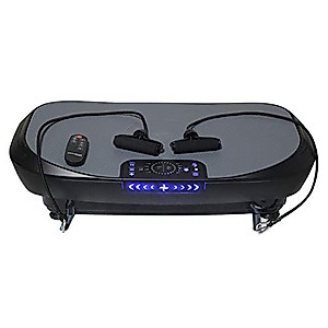 Confidence Fitness 4D Vibration Trainer Exercise Machine with Upper Body Straps and Remote