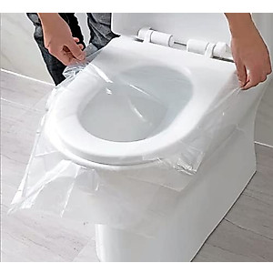 50 Pack Toilet Seat Covers,Disposable Waterproof, Portable Potty Seat Covers for Toddlers, Kids, and Adults, Ideal for Kids Potty Training and Adults,Individually Wrapped for Travel Home, On The Go
