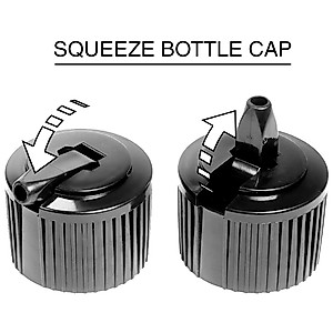 VViViD Empty Clear Plastic BPA-Free 4 Ounce Spray Bottles w/Twist Cap, Mist Spray Cap & Flip Spout Cap (2 pack)