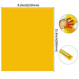 HYANG Holographic PVC Clear Jelly Vinyl Fabric 14Pcs/Set A4 8" X 12" (21 cm x 30 cm) Thickness: 0.3mm PVC Fabric for Making Handbags, Earrings, DIY Projects