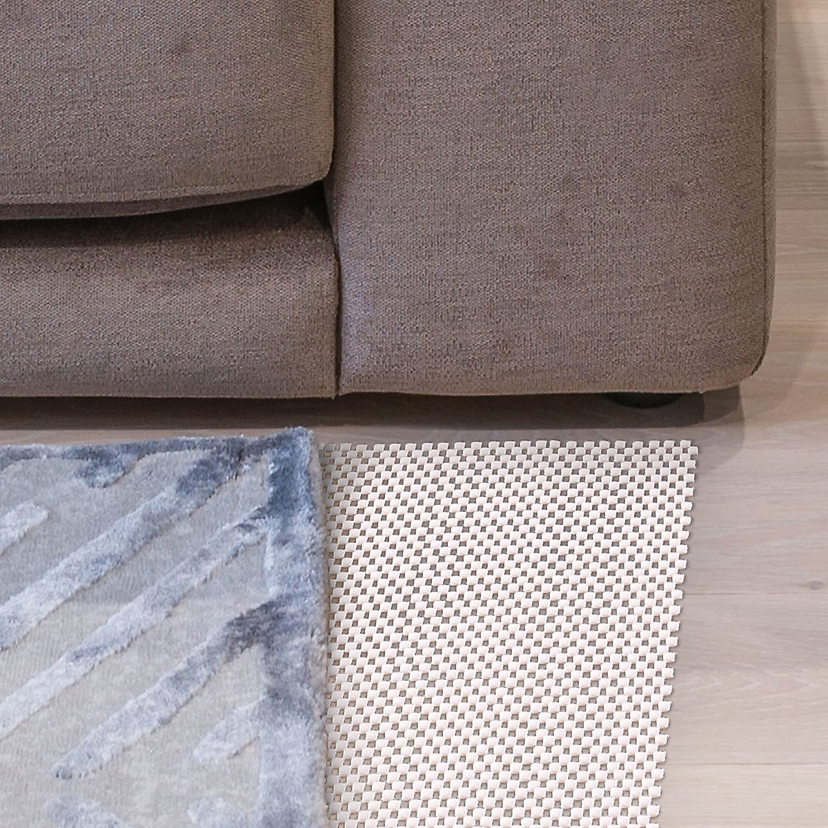 Nevlers Non Skid Rug Pad 8x10 ft | Extra Thick Rug Gripper | Premium Non Slip Rug Pads |White Runner Rug Pad |Reversible Area Rug Pad Gripper | Anti Slip Rug Pad |Customizable Rug Mats for Under Rugs