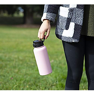 MIRA 32 oz Stainless Steel Water Bottle - Hydro Vacuum Insulated Metal Thermos Flask Keeps Cold for 24 Hours, Hot for 12 Hours - BPA-Free One Touch Spout Lid Cap - Rose Pink