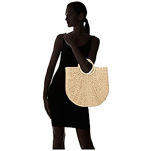 The Drop Women's Jileen Top Handle Straw Bag, Natural, One Size