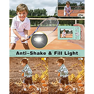 Digital Camera, Lecran FHD 1080P 36.0 Mega Pixels Vlogging Camera with 16X Digital Zoom, LCD Screen, Compact Portable Mini Cameras for Students, Teens, Kids (Green)