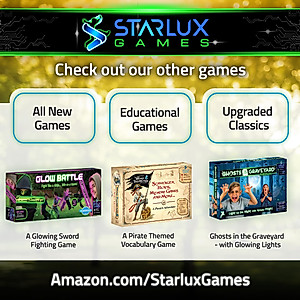 Starlux Games Capture The Flag Redux – Glow-in-The-Dark Bracelet Expansion Set | Adds 12 Players (with 12 LED Bracelets) | Glow in The Dark Games | Sleepover Games | Outdoor Games for Kids