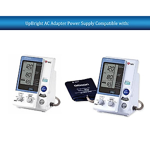 UpBright 8V AC/DC Adapter Compatible with Omron HEM-907XL HEM907 HEM907XL 4.8V Ni-MH Battery Digital Blood Pressure Monitor HEM-ADPT907 80120H907SW-Z SA1306-080070NA HEM-AC-J 0.7A Power Supply Charger