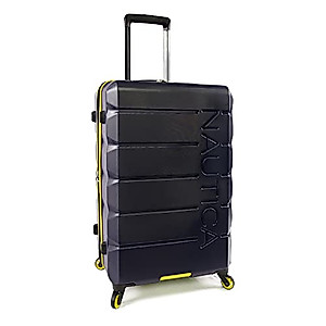 Nautica Lightview 3pc Hardside Luggage Set, Navy/Yellow