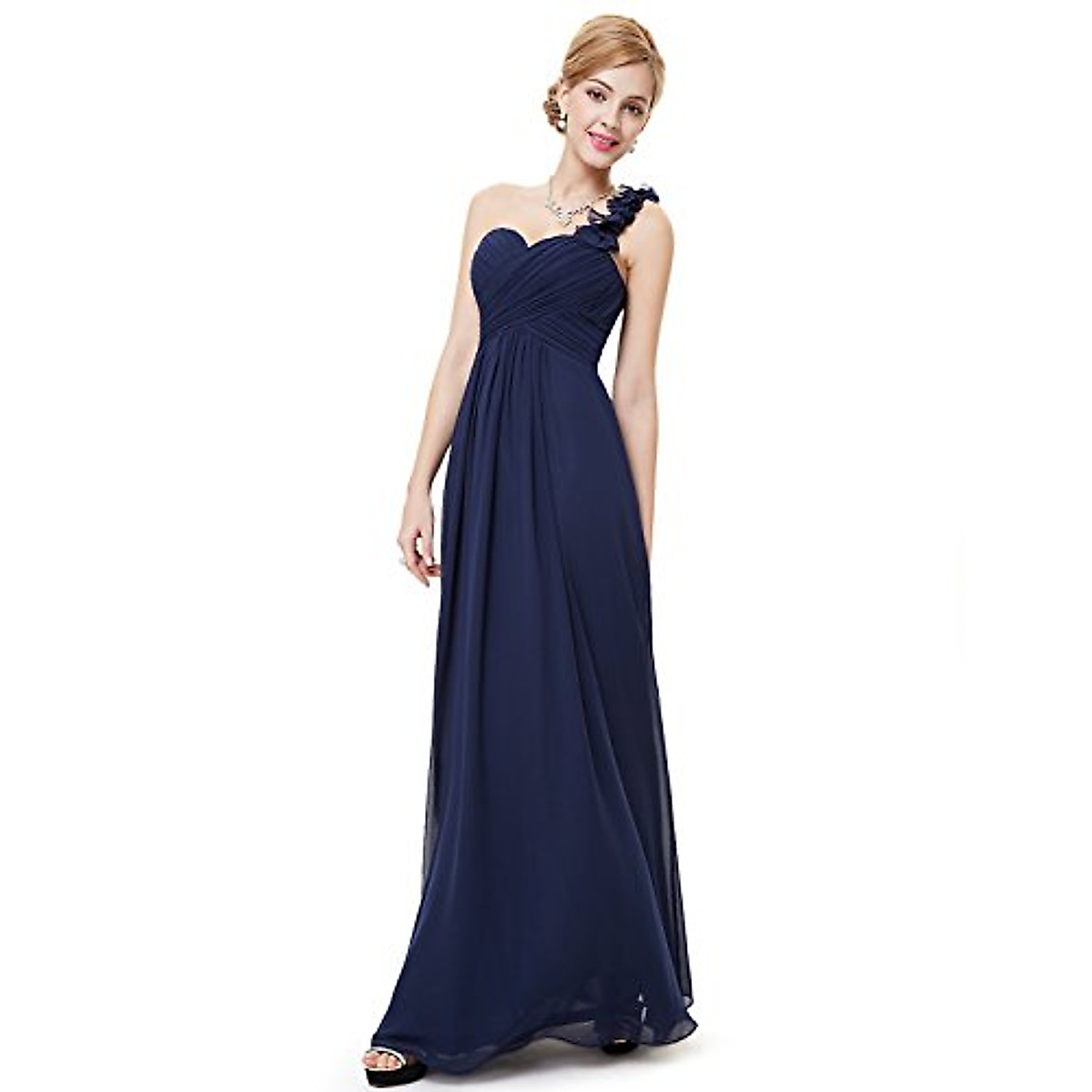 Ever-Pretty Womens Floor Length Sweetheart Neckline Formal Bridesmaids Dress 12 US Navy Blue