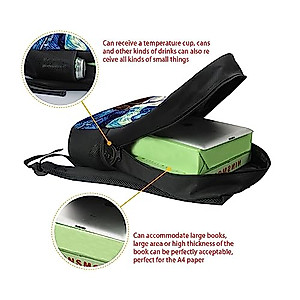 DMOYALA Art Painting Cat 15 Inch Laptop Backpack for Women Girls Japanese Style Utility Unique Schoolbag with Zipper Hiking Backpack for School Back to School Supplies Multi-function Gym Backpack