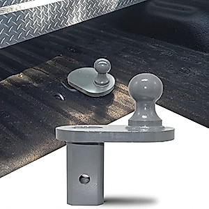 GNXA4085 Gooseneck Ball Extender, Heavy Trailer Hitch for B&W Trailer Hitches Turnoverball Gooseneck Hitch Extender, 4 Inches Offset, 20000 lbs GTW/ 5000 lbs VTW, 2-5/16 Inch Diameter Ball