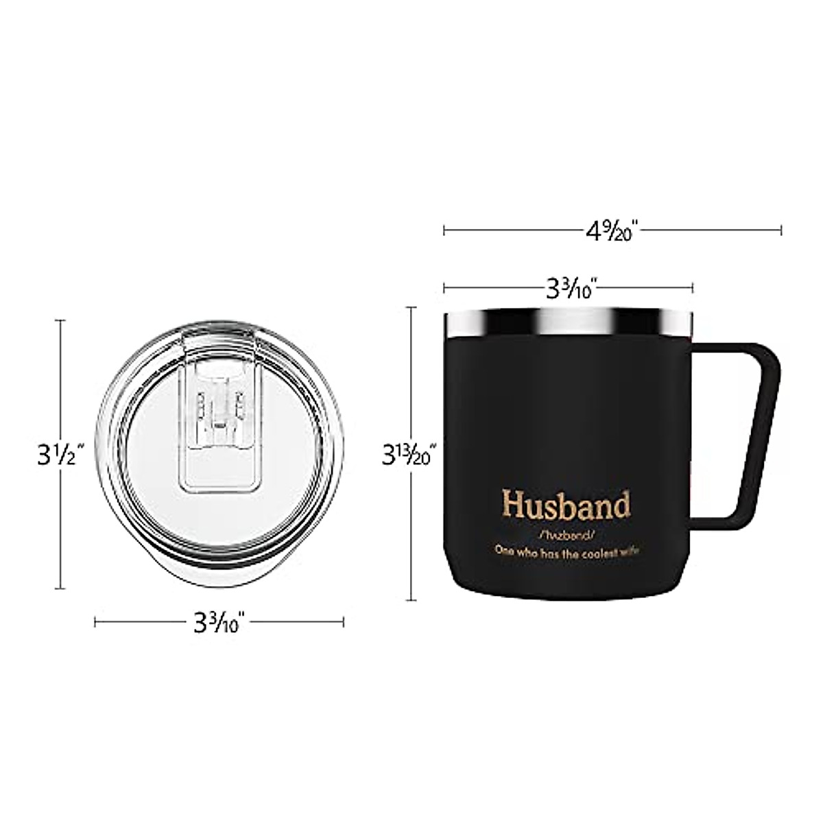 VAHDAM Husband Mug - Christmas Gifts for Husband from Wife | Birthday Gifts for Husband, Anniversary Husband Gifts | Stainless Steel Vacuum Insulated Coffee Mugs | Gifts for Men, Gifts for Him